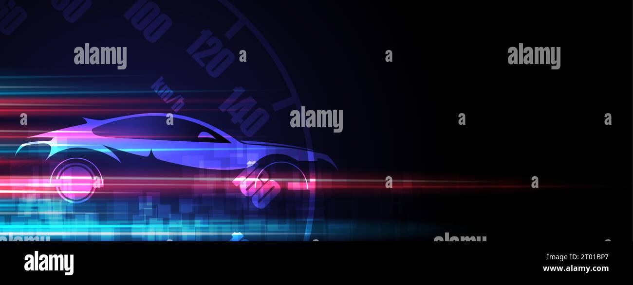 Racing speed background, vector illustration abstraction in car track ...