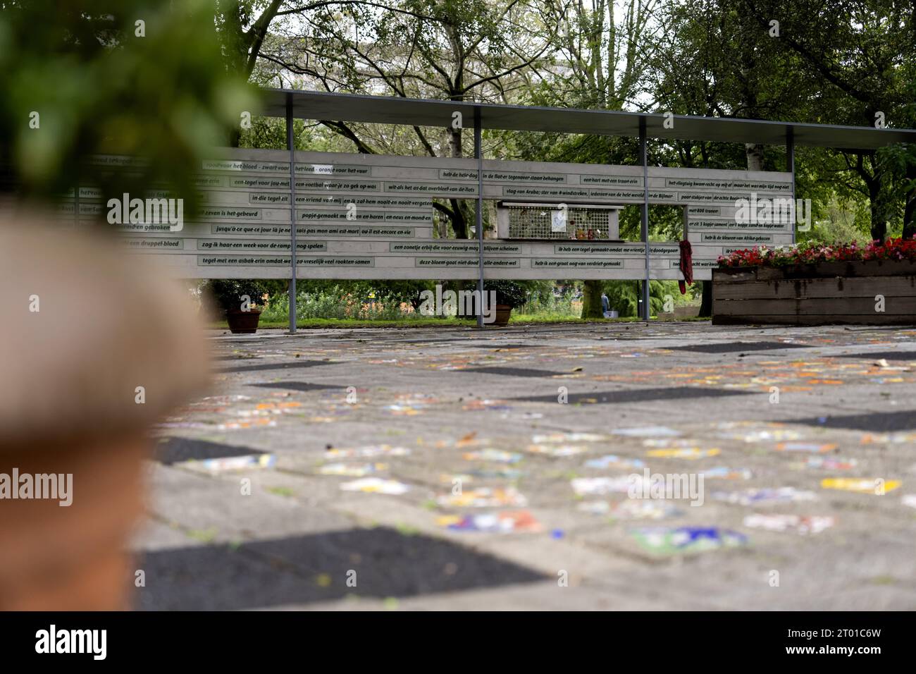 AMSTERDAM - The Monument to the Air Disaster in the Bijlmer with the ...