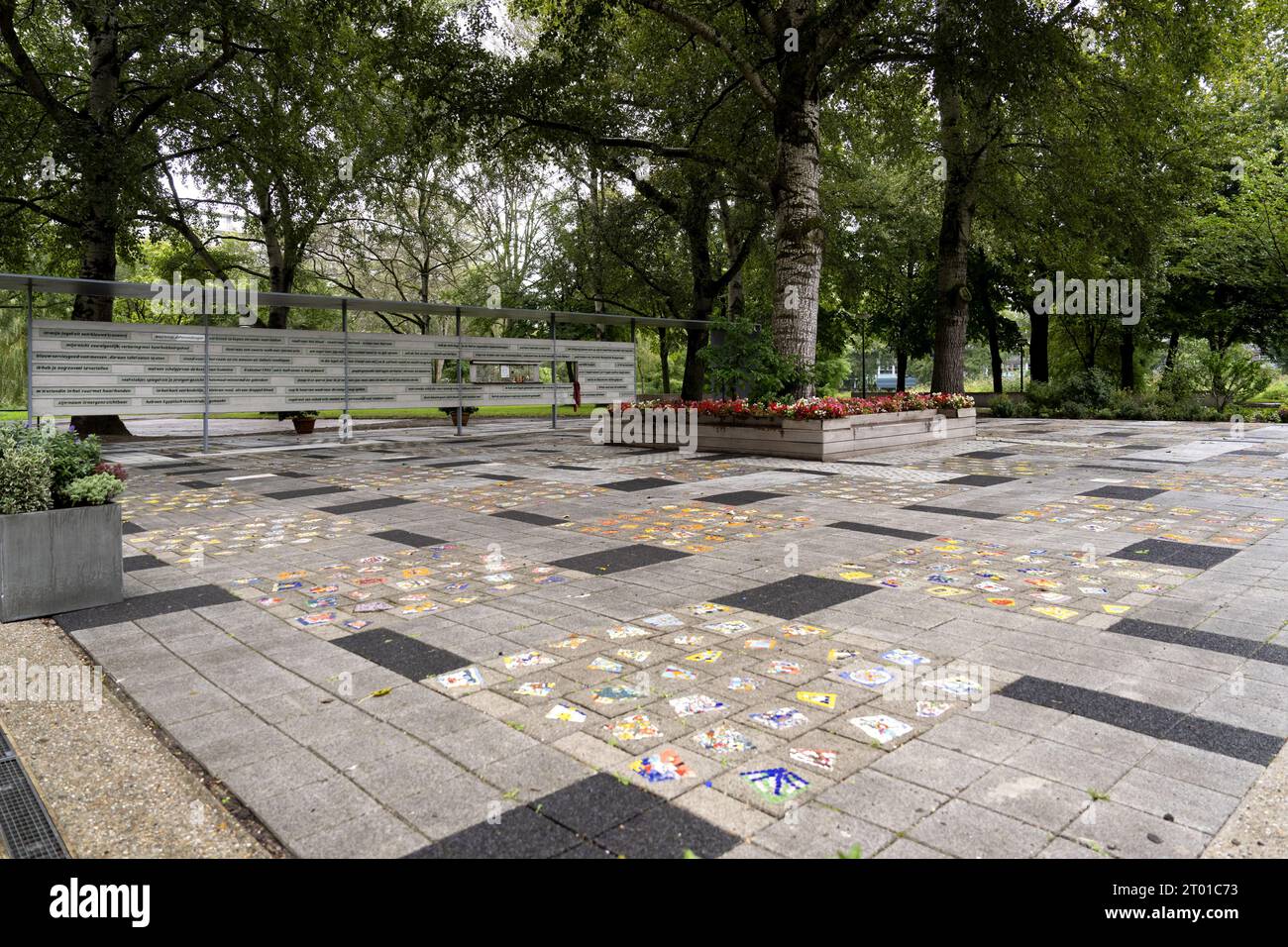 AMSTERDAM - The Monument to the Air Disaster in the Bijlmer with the ...