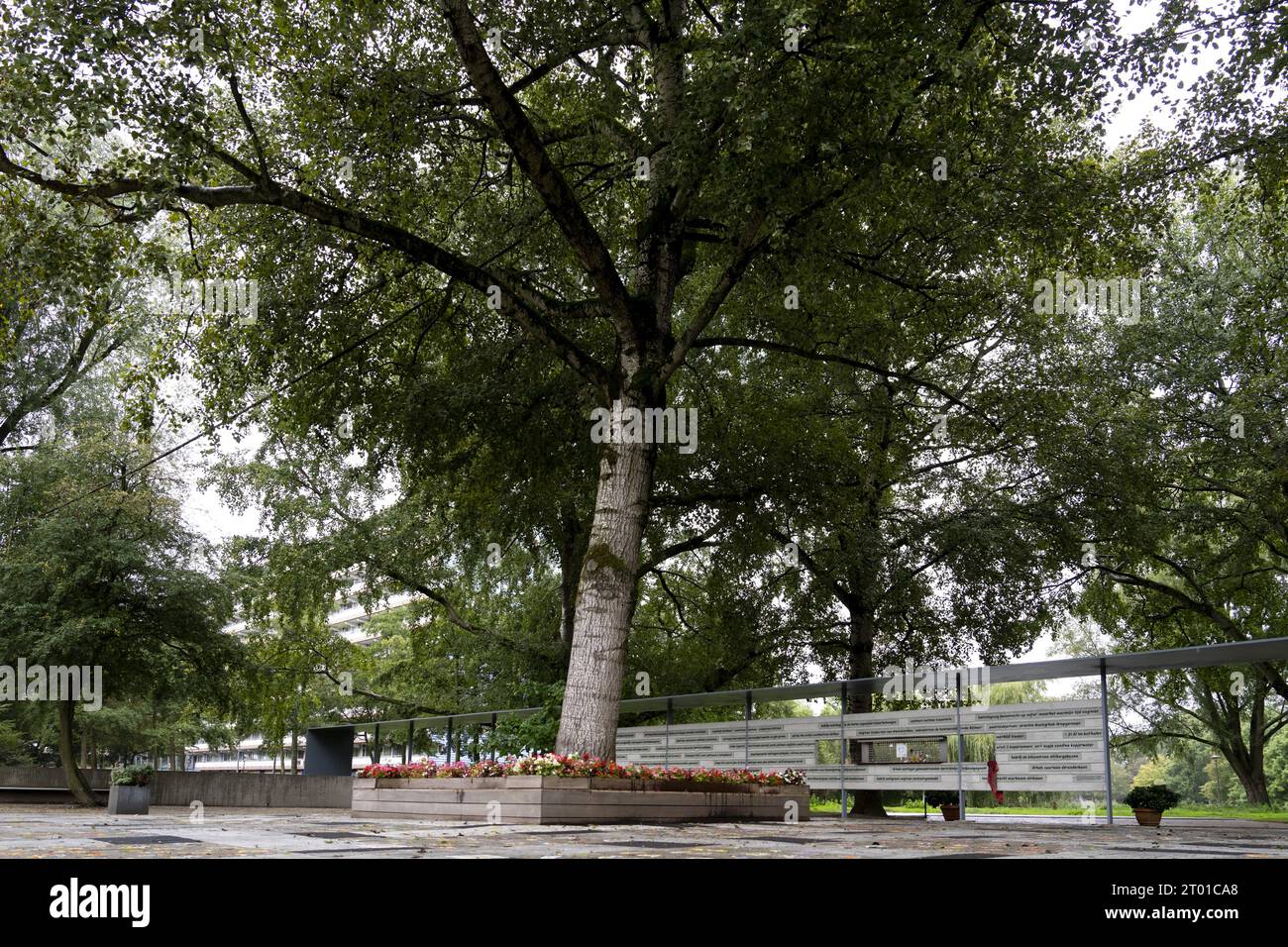AMSTERDAM - The Monument to the Air Disaster in the Bijlmer with the ...