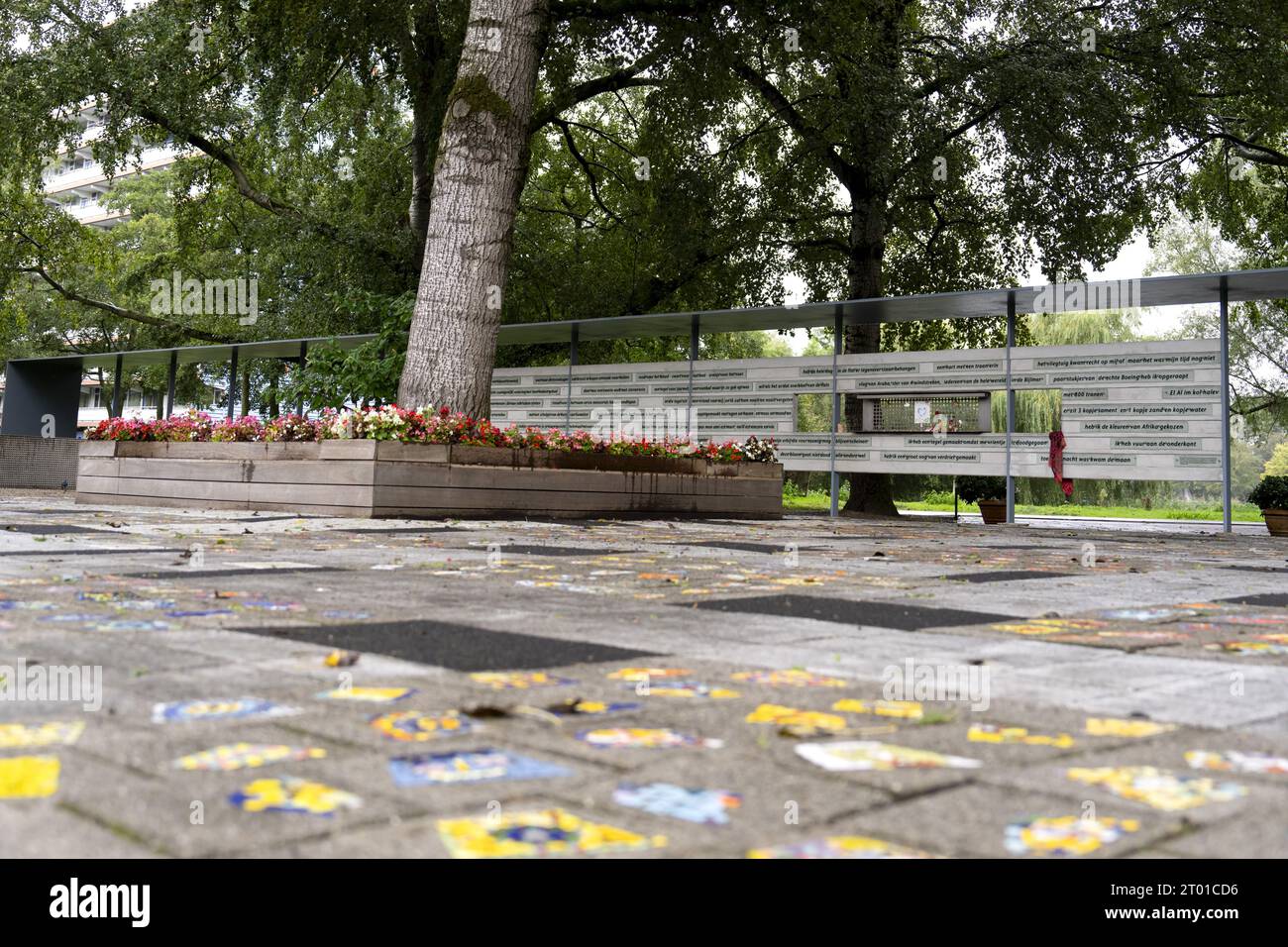AMSTERDAM - The Monument to the Air Disaster in the Bijlmer with the ...