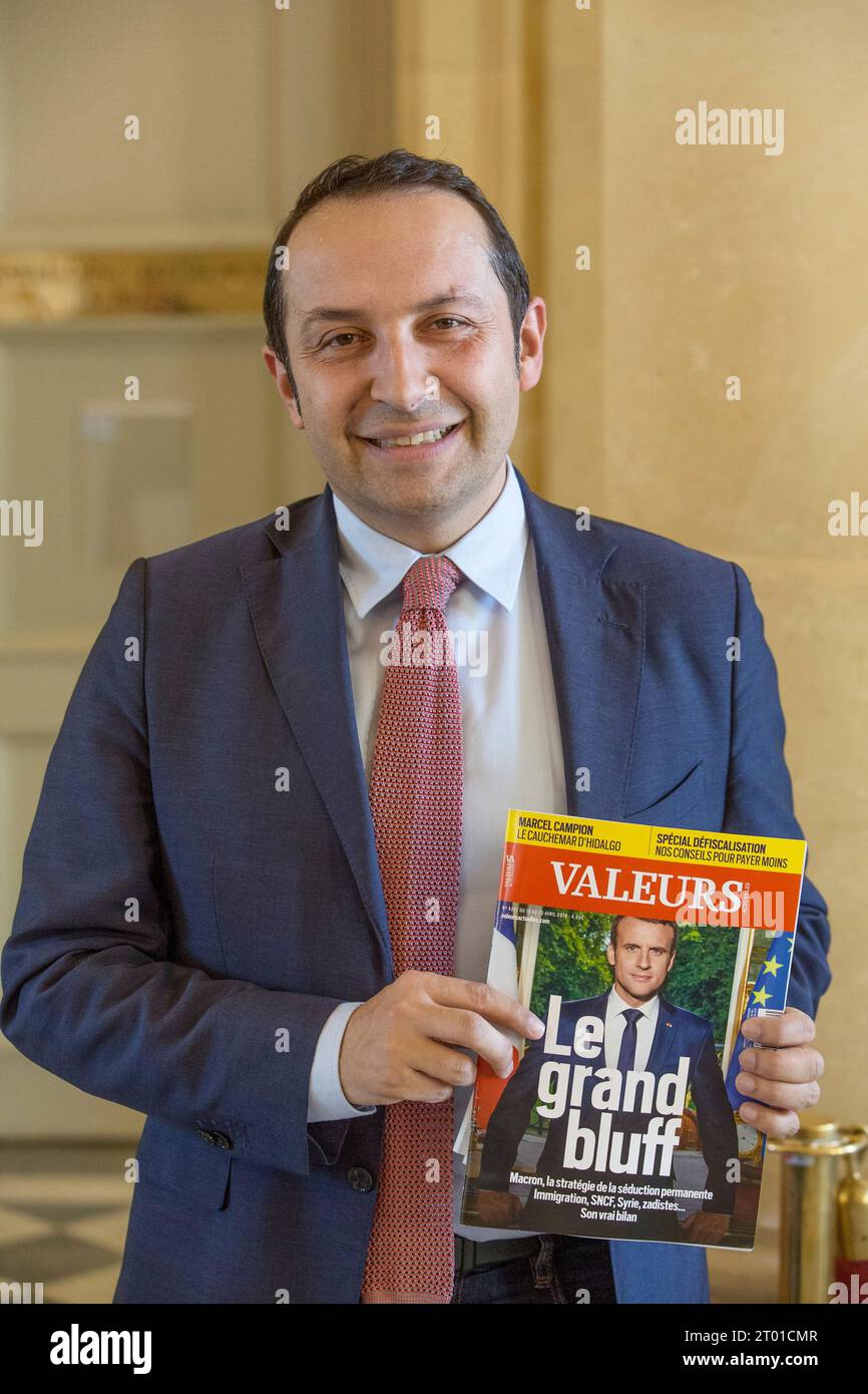 SEBASTIEN CHENU NATIONAL RALLY DEPUTY Stock Photo - Alamy