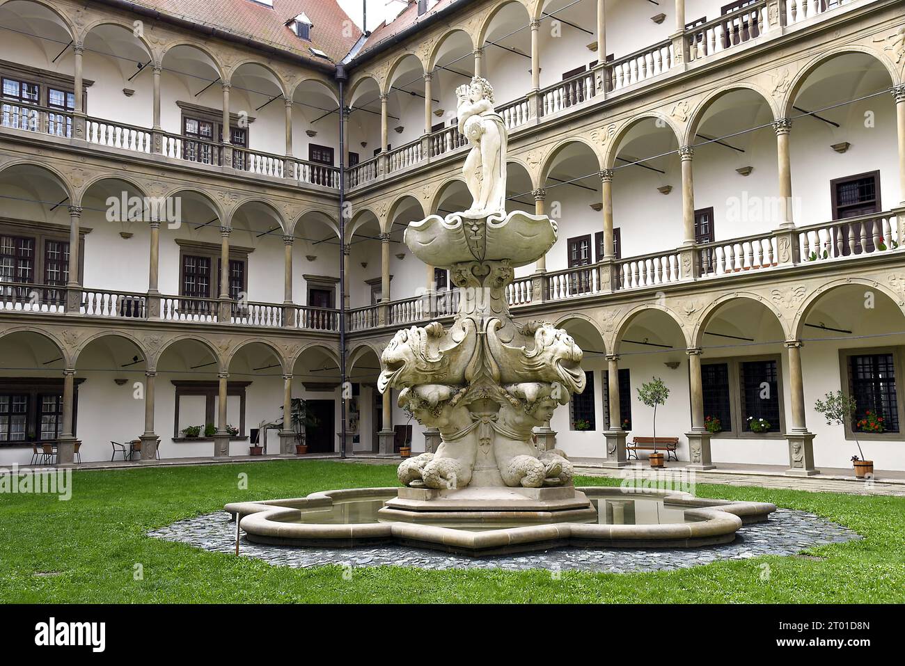 Bucovice Chateau (Renaissance architecture) in Bucovice, Czech Republic, October 1, 2023. (CTK ...