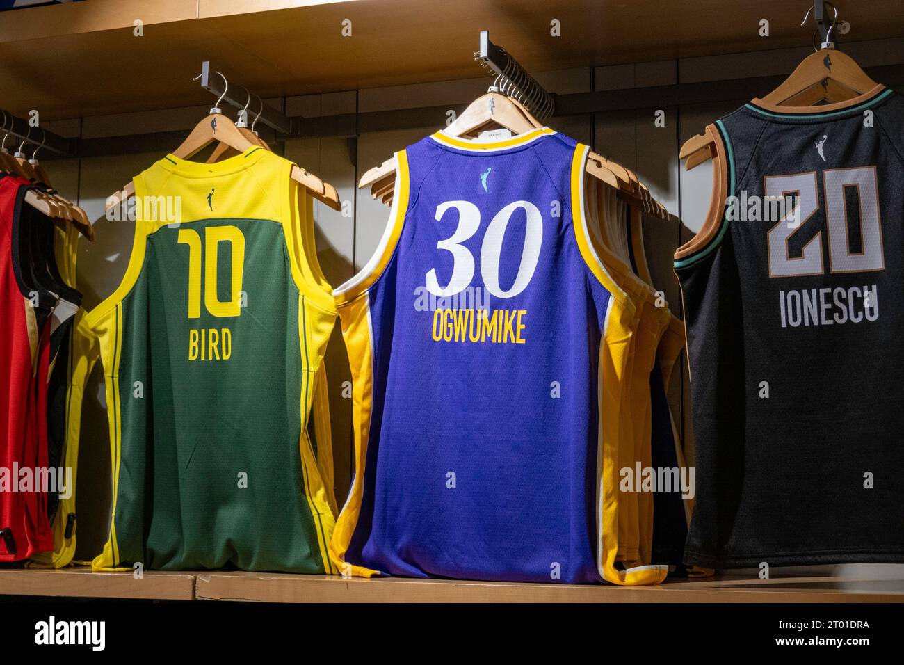 The flagship NBA store on fifth Avenue carries a full range of WNBA ...