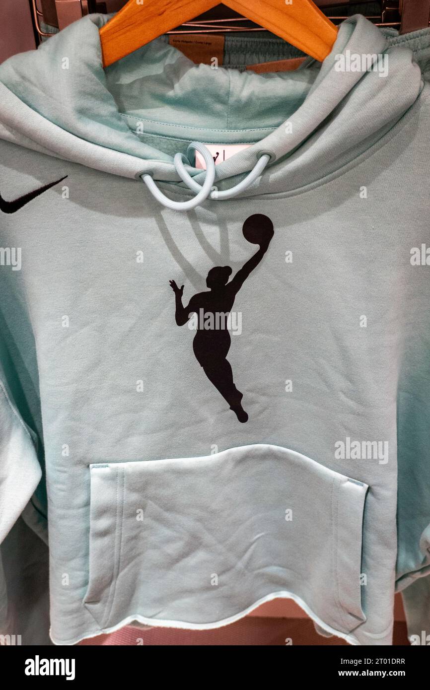 The flagship NBA store on fifth Avenue carries a full range of WNBA ...