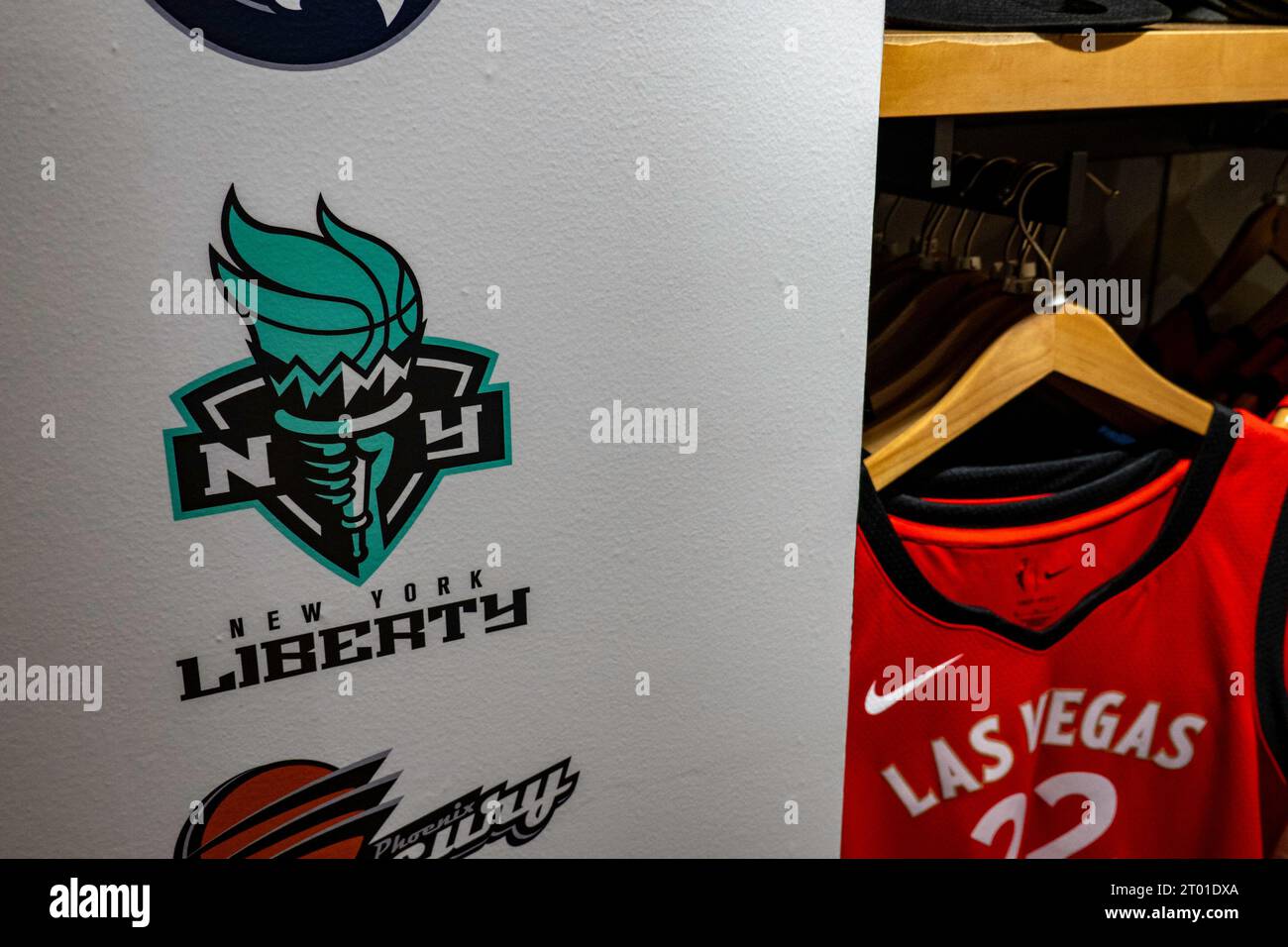 The flagship NBA store on fifth Avenue carries a full range of WNBA ...