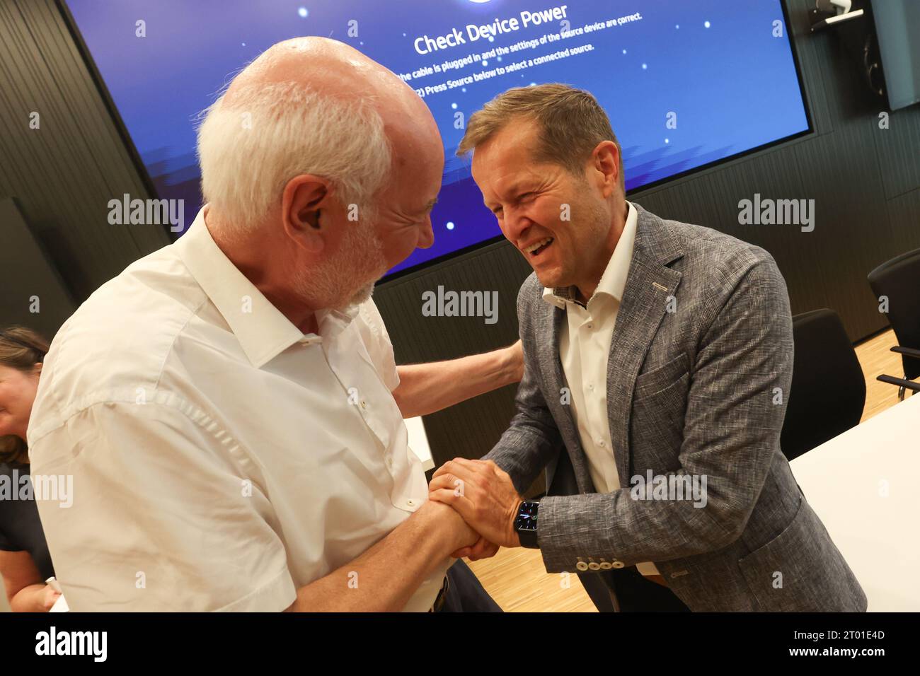 Garching, Germany. 03rd Oct, 2023. Austrian-Hungarian physics Nobel ...