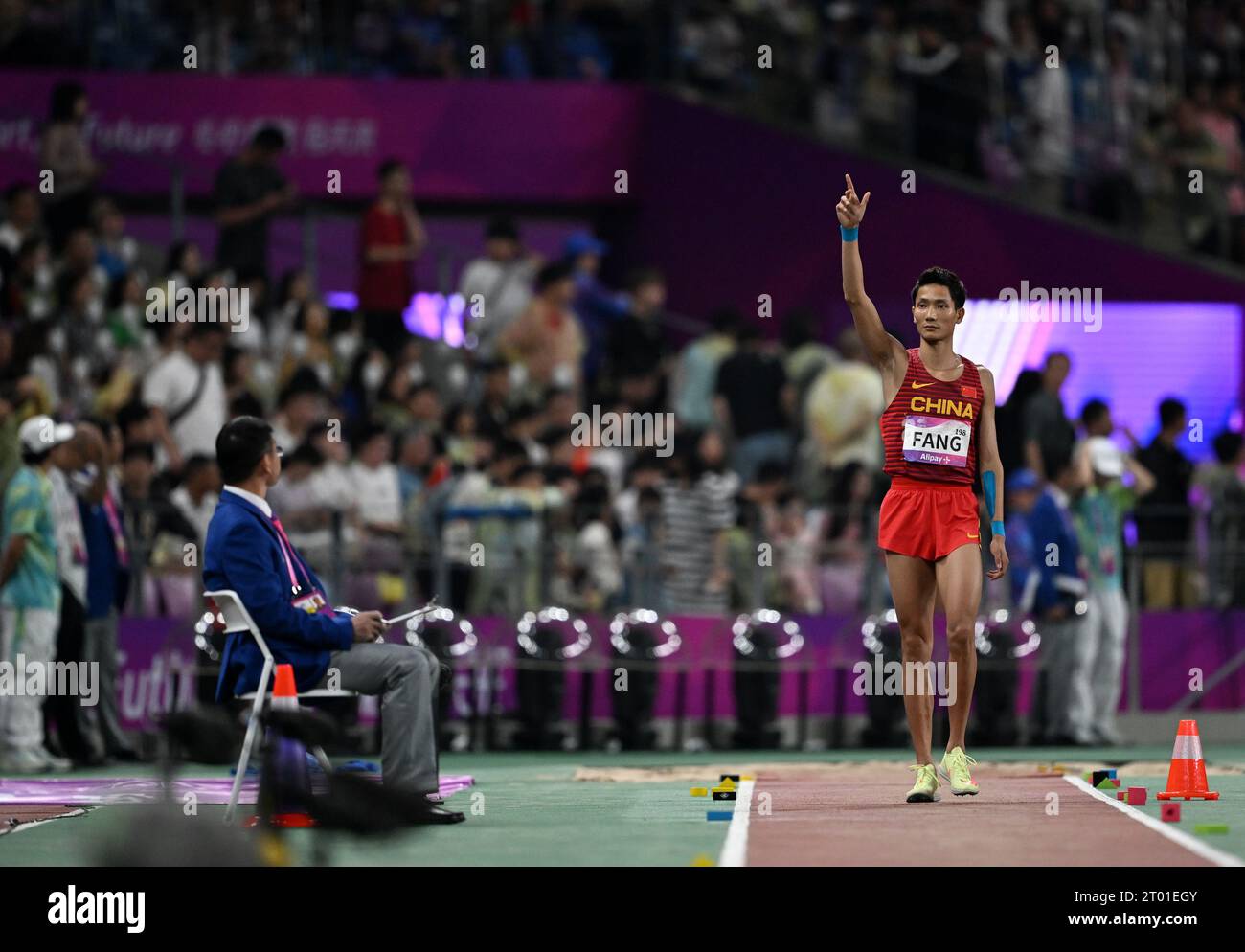 Hangzhou, China's Zhejiang Province. 3rd Oct, 2023. Fang Yaoqing of ...