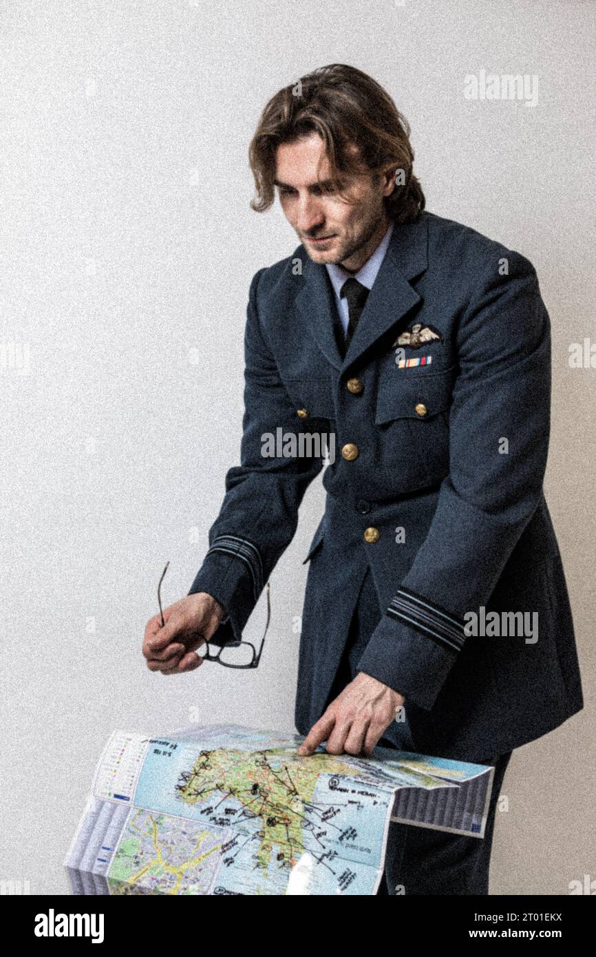 RAF pilot in WW2 Stock Photo - Alamy