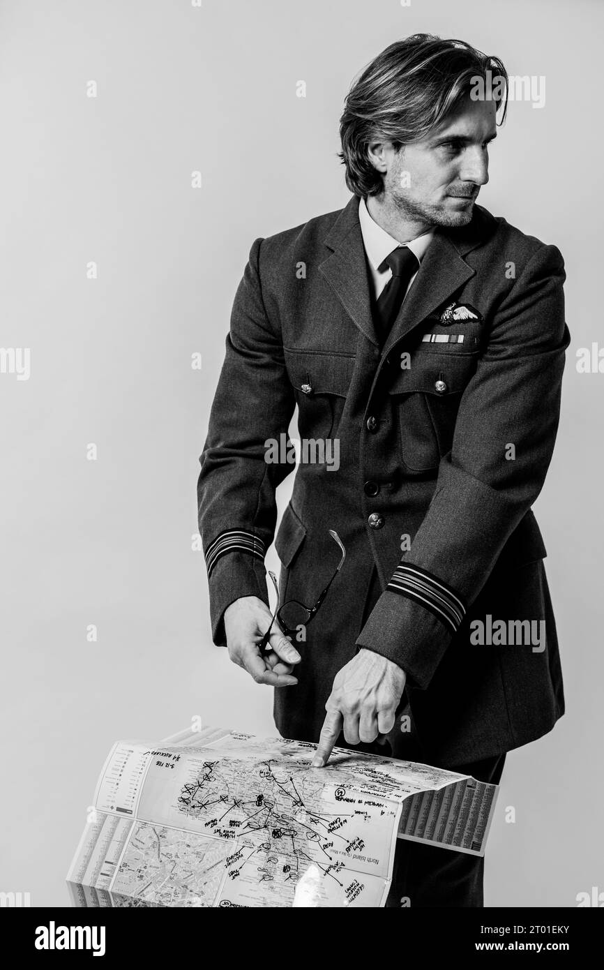 RAF pilot in WW2 Stock Photo - Alamy