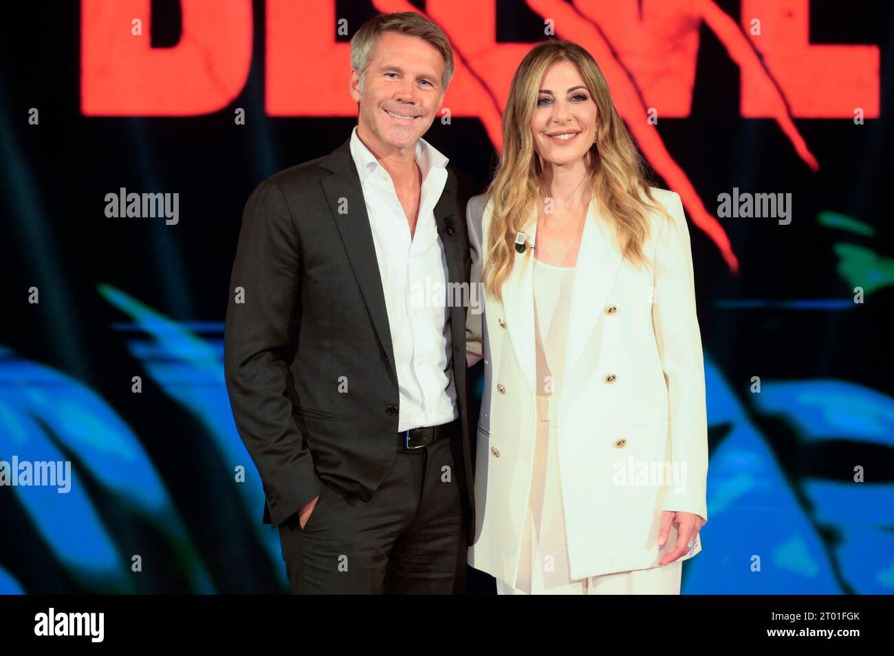 Emanuele Filiberto di Savoia und Francesca Fagnani in der Rai-Talkshow ...