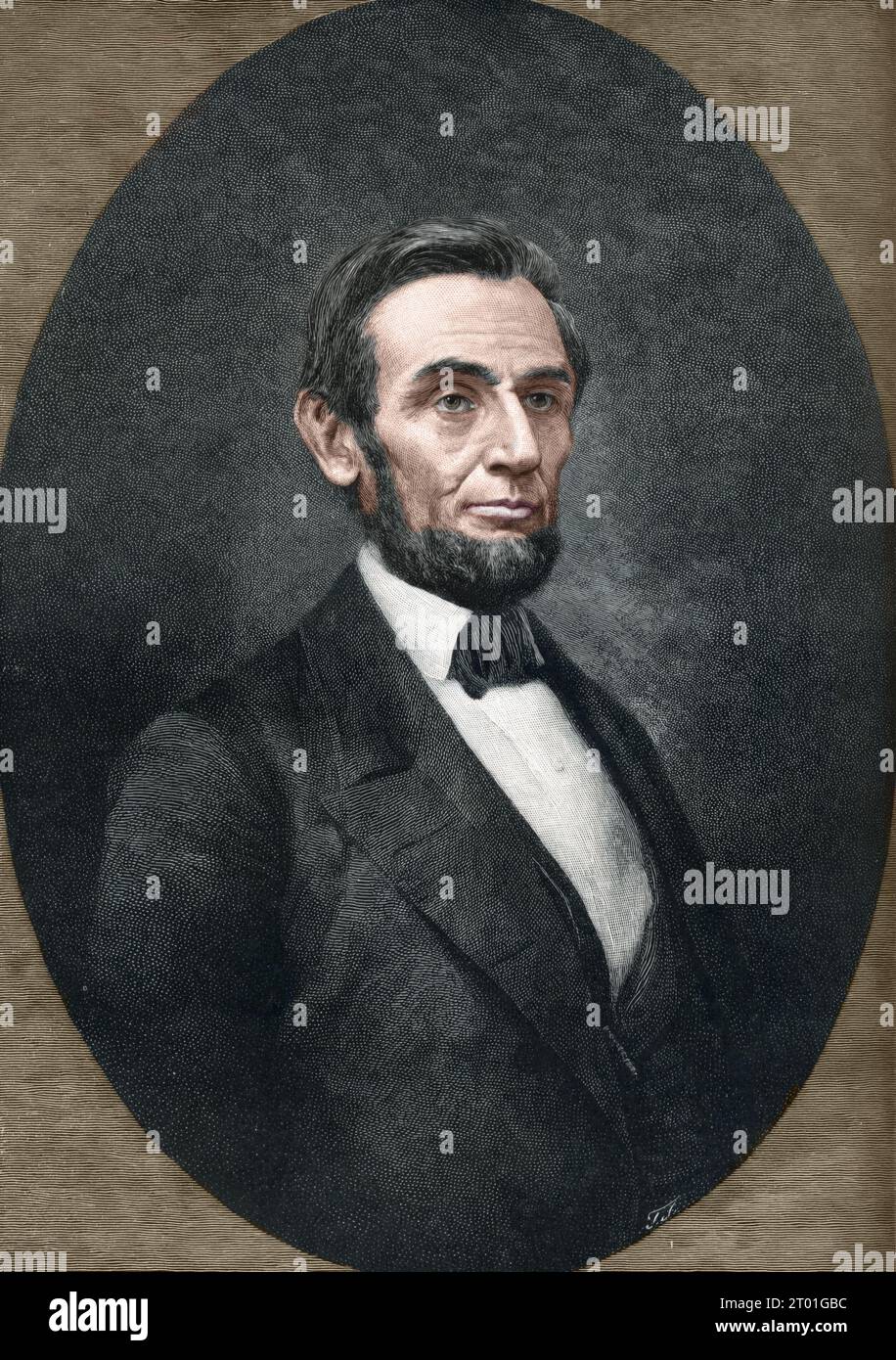 Abraham Lincoln Portrait (1809-1865), 16th President of the United ...