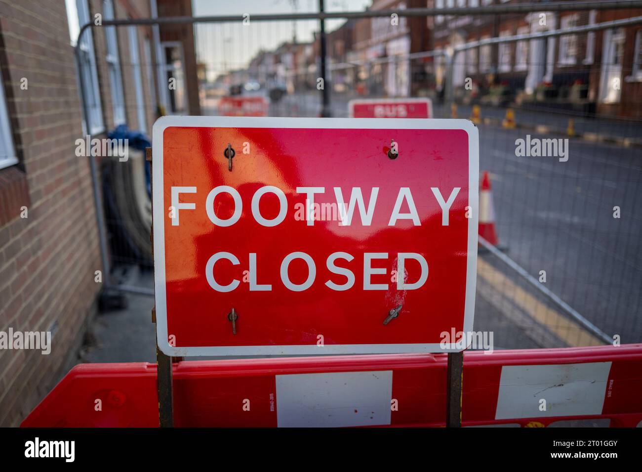 Footway works hi-res stock photography and images - Alamy