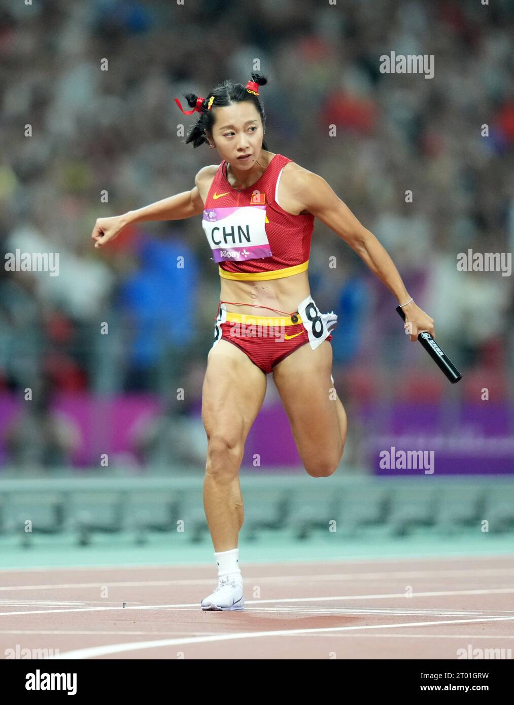 Hangzhou, China's Zhejiang Province. 3rd Oct, 2023. Ge Manqi of China ...