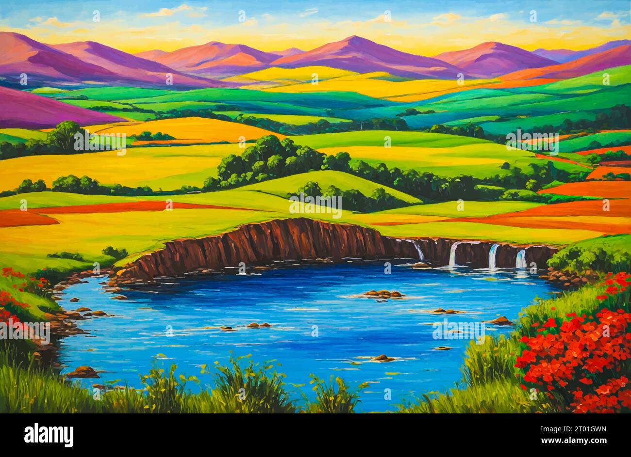 High resolution painting Stock Vector Images - Alamy