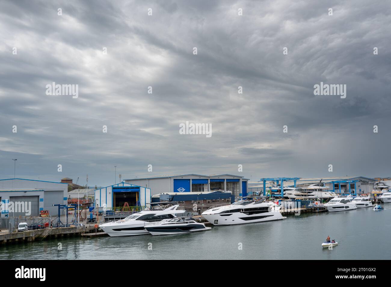Sunseeker boat yard hi-res stock photography and images - Alamy