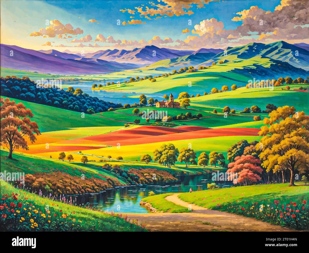 High resolution painting Stock Vector Images - Alamy