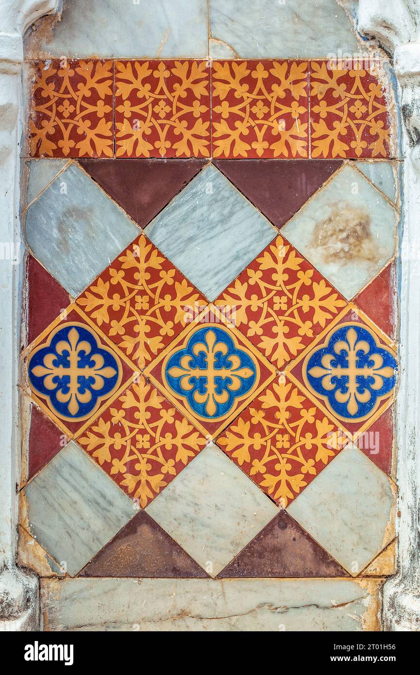 01 19 2013 MINTON TILES-1855.AD Napier Museum-Thiruvananthapuram Kerala ...