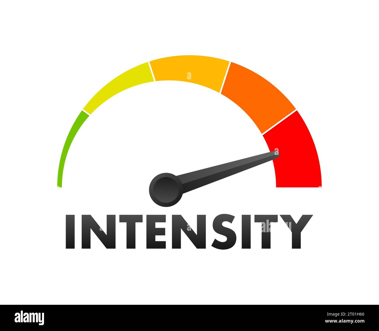 Intensity Level Meter Measuring Scale Intensity Level Speedometer Indicator Vector Stock
