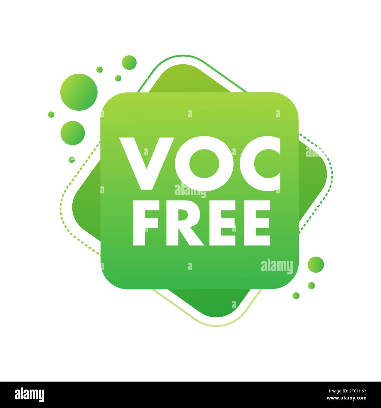 Voc free. Volatile organic compounds-free abstract. Vector stock ...