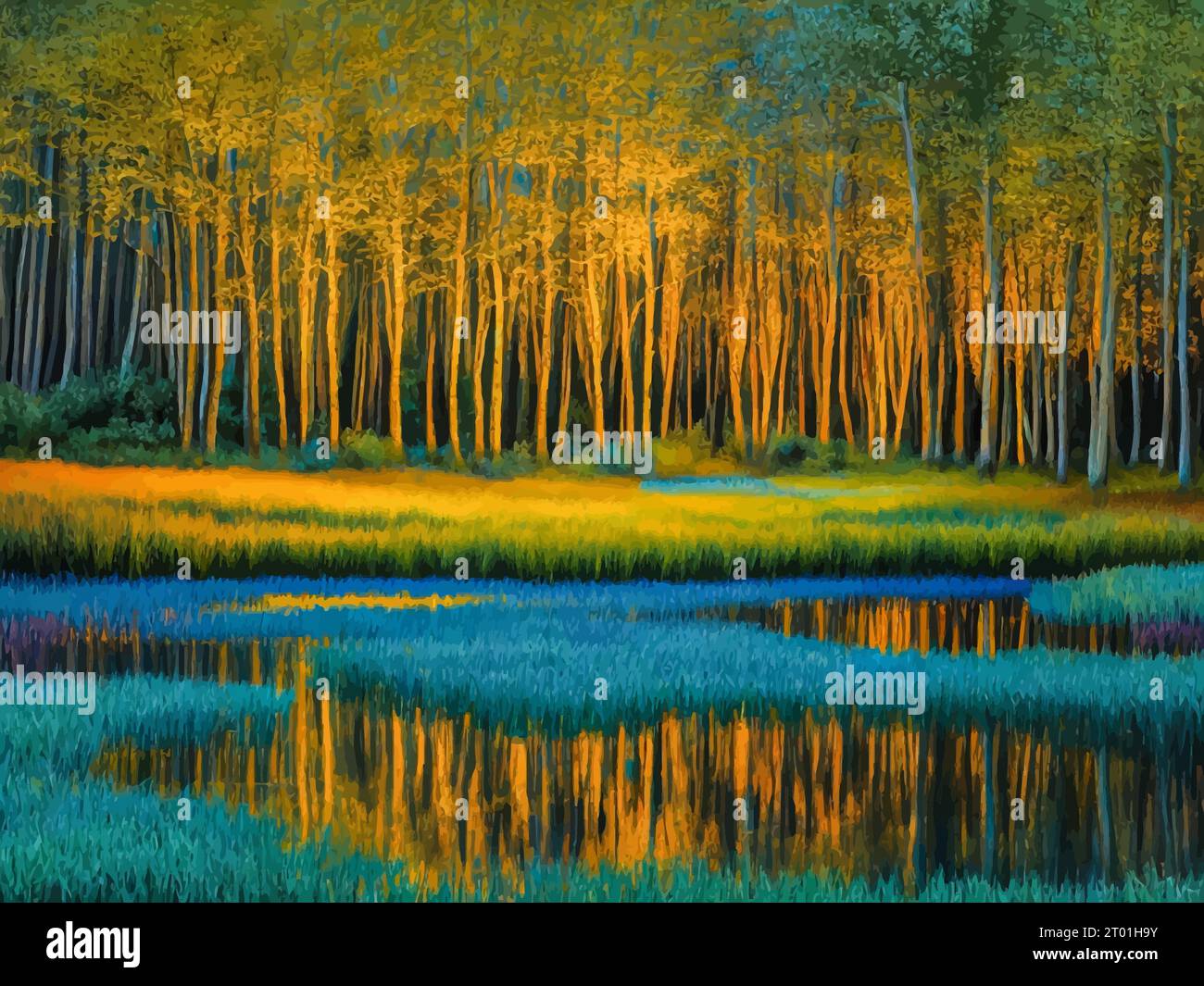 "High-resolution of painting entitled The Beauty of Nature. The artwork ...