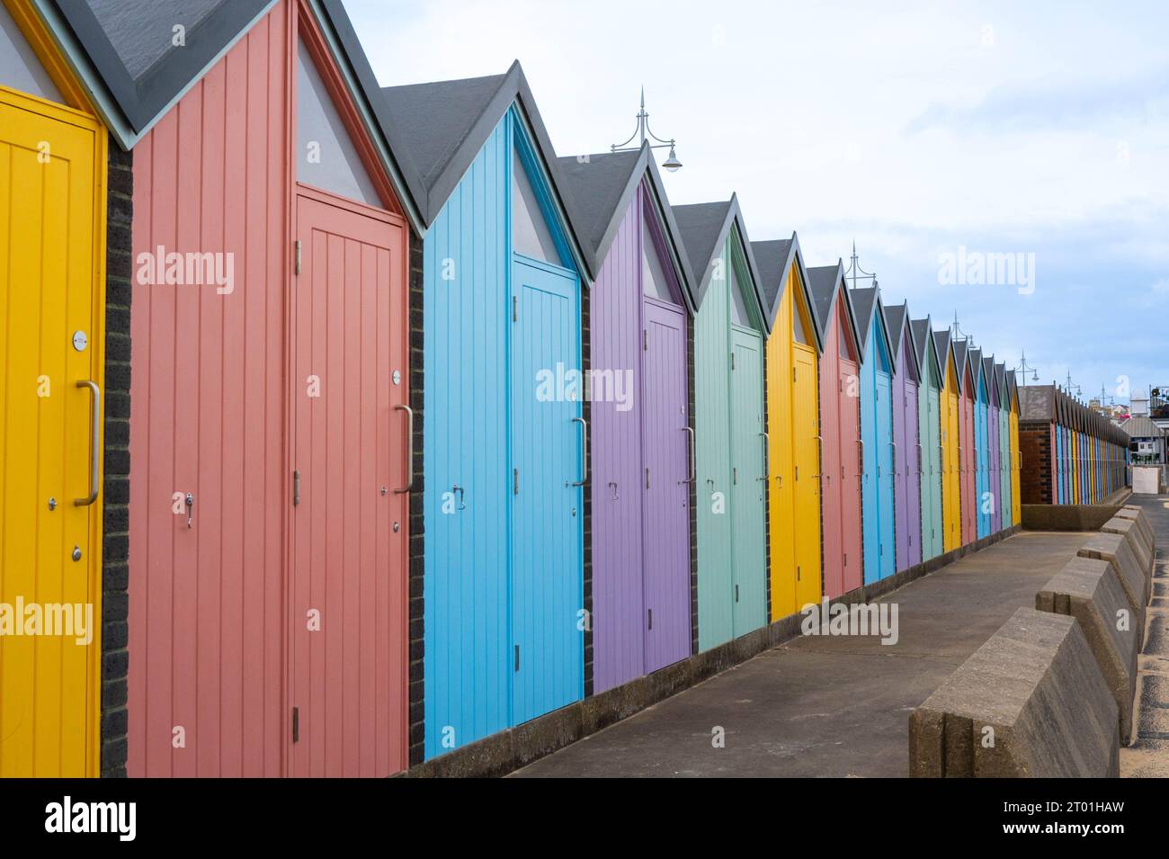 Lowestoft Beach huts Stock Photo - Alamy
