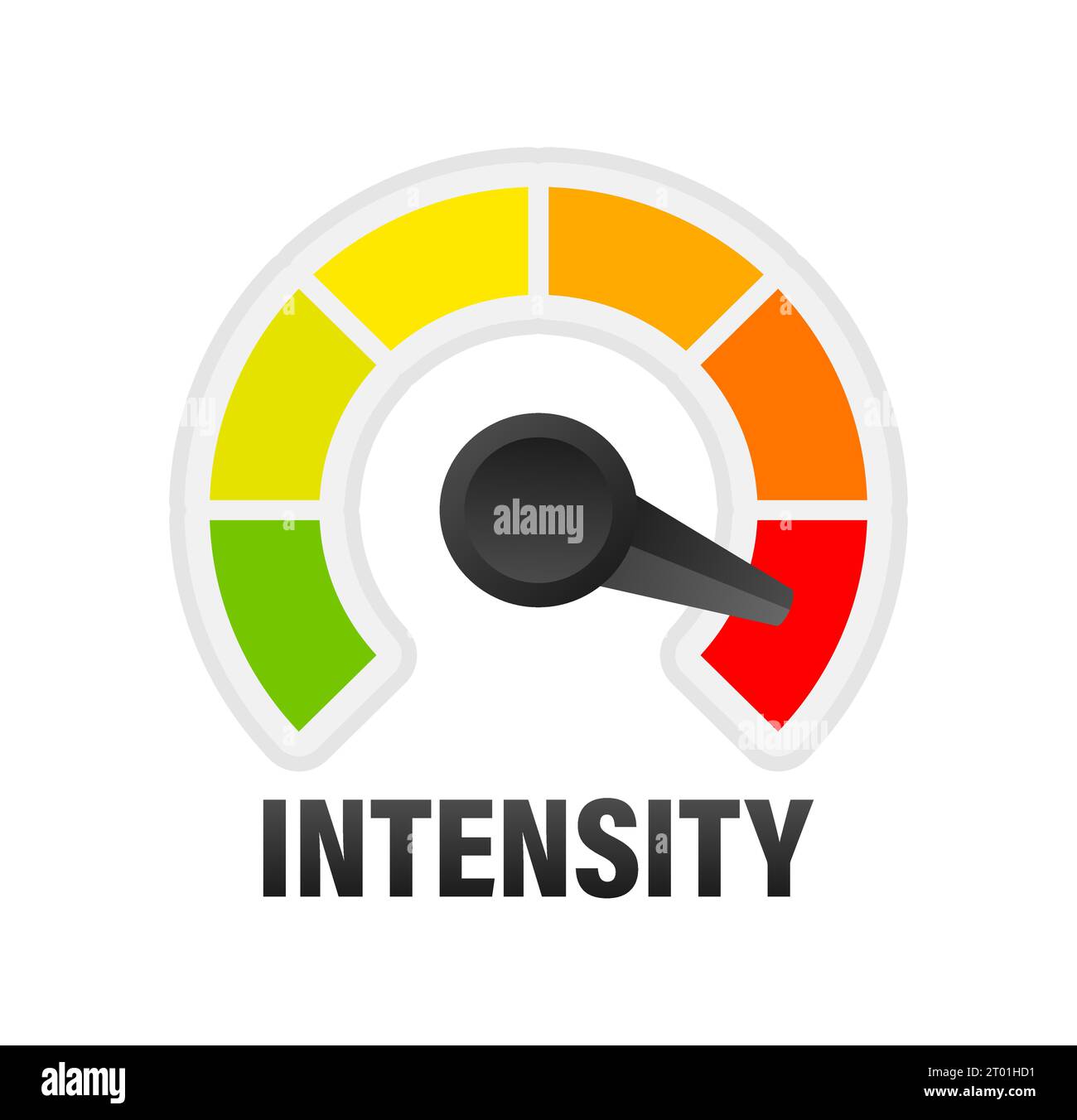 Intensity Level Meter, measuring scale. Intensity Level speedometer ...