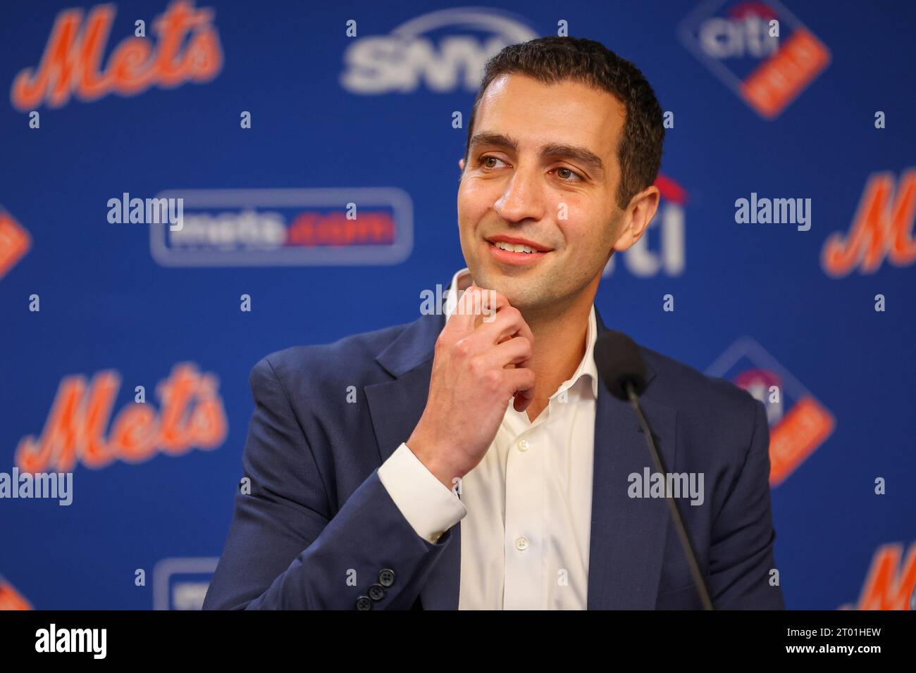 New York Mets President Of Baseball Operations David Stearns addresses ...