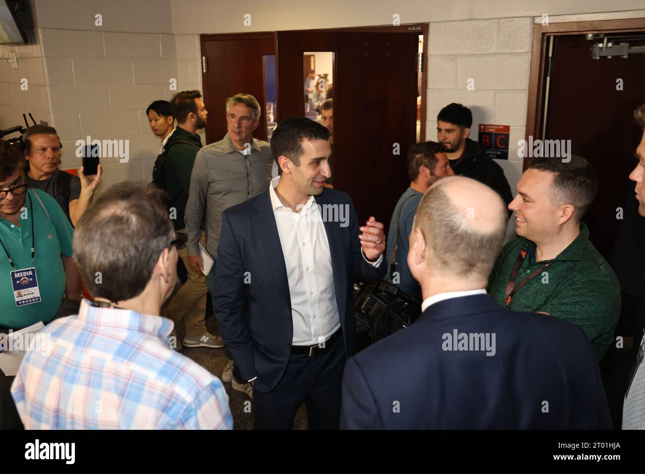 New York Mets President Of Baseball Operations David Stearns speaks to ...