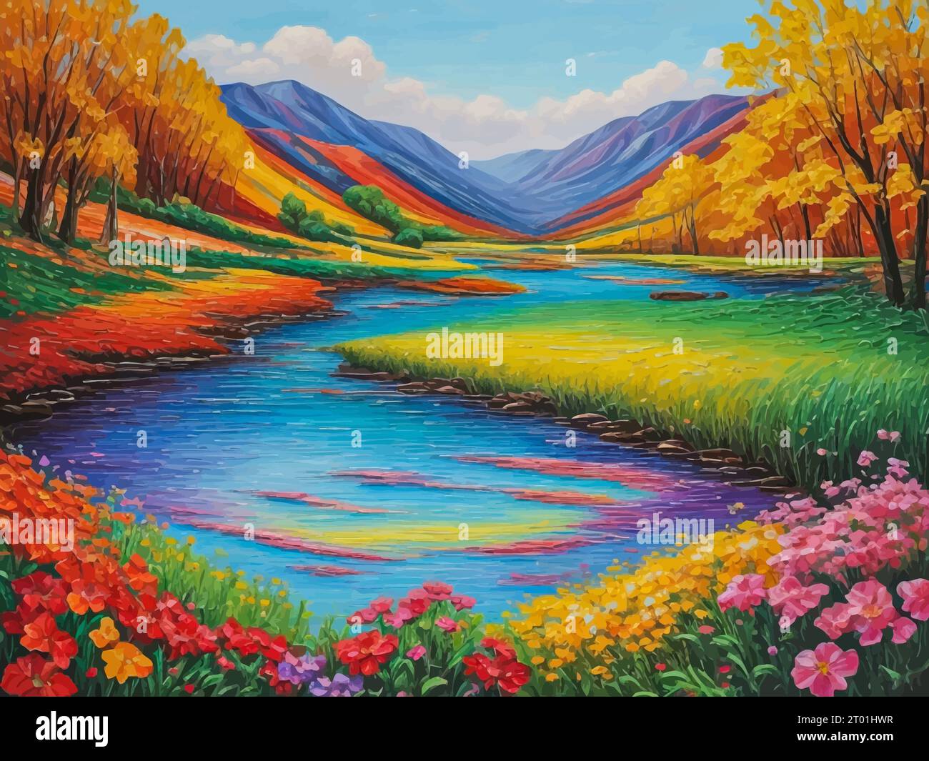 High resolution painting Stock Vector Images - Alamy