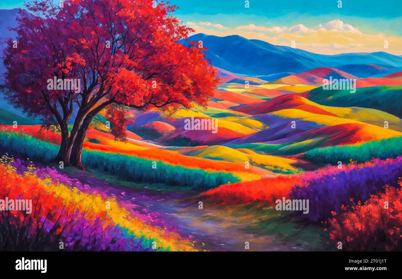 High resolution painting Stock Vector Images - Alamy