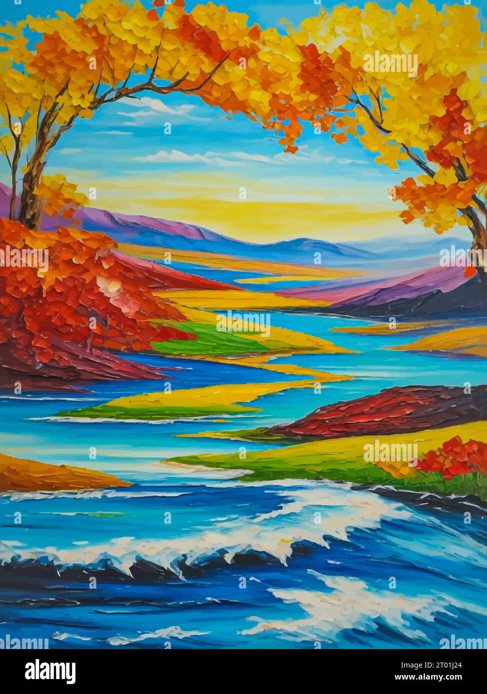 High resolution painting Stock Vector Images - Alamy