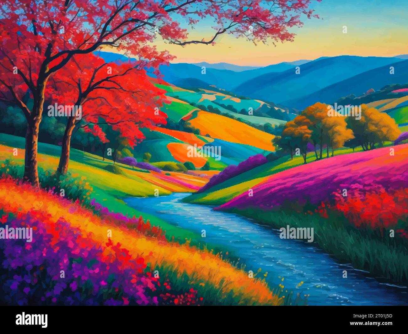 High resolution painting Stock Vector Images - Alamy
