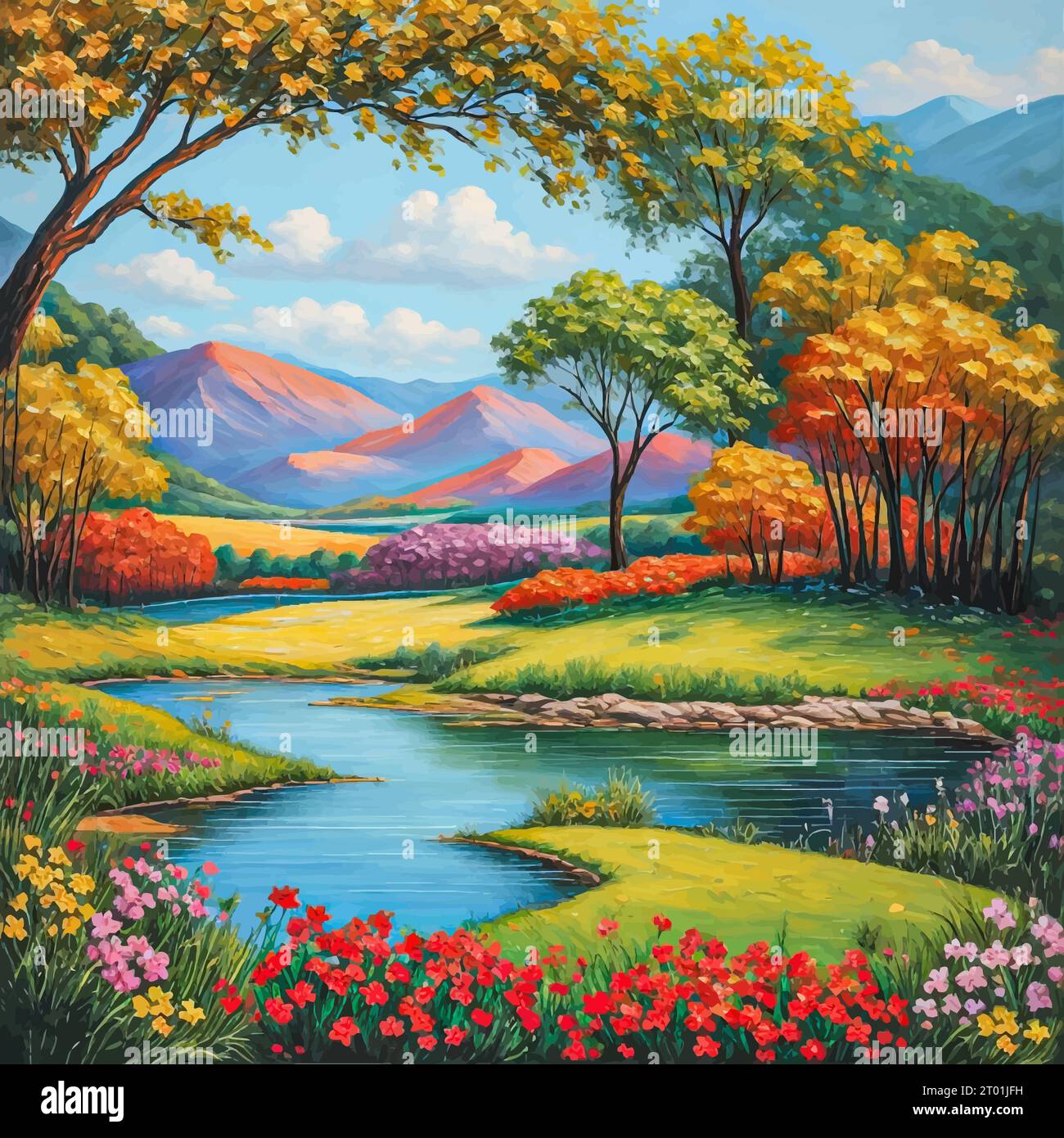 High resolution painting Stock Vector Images - Alamy