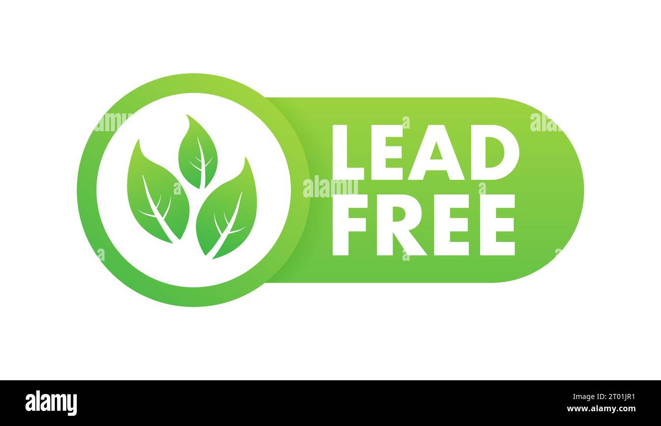 Lead free sign, label. Vector stock illustration Stock Vector Image ...