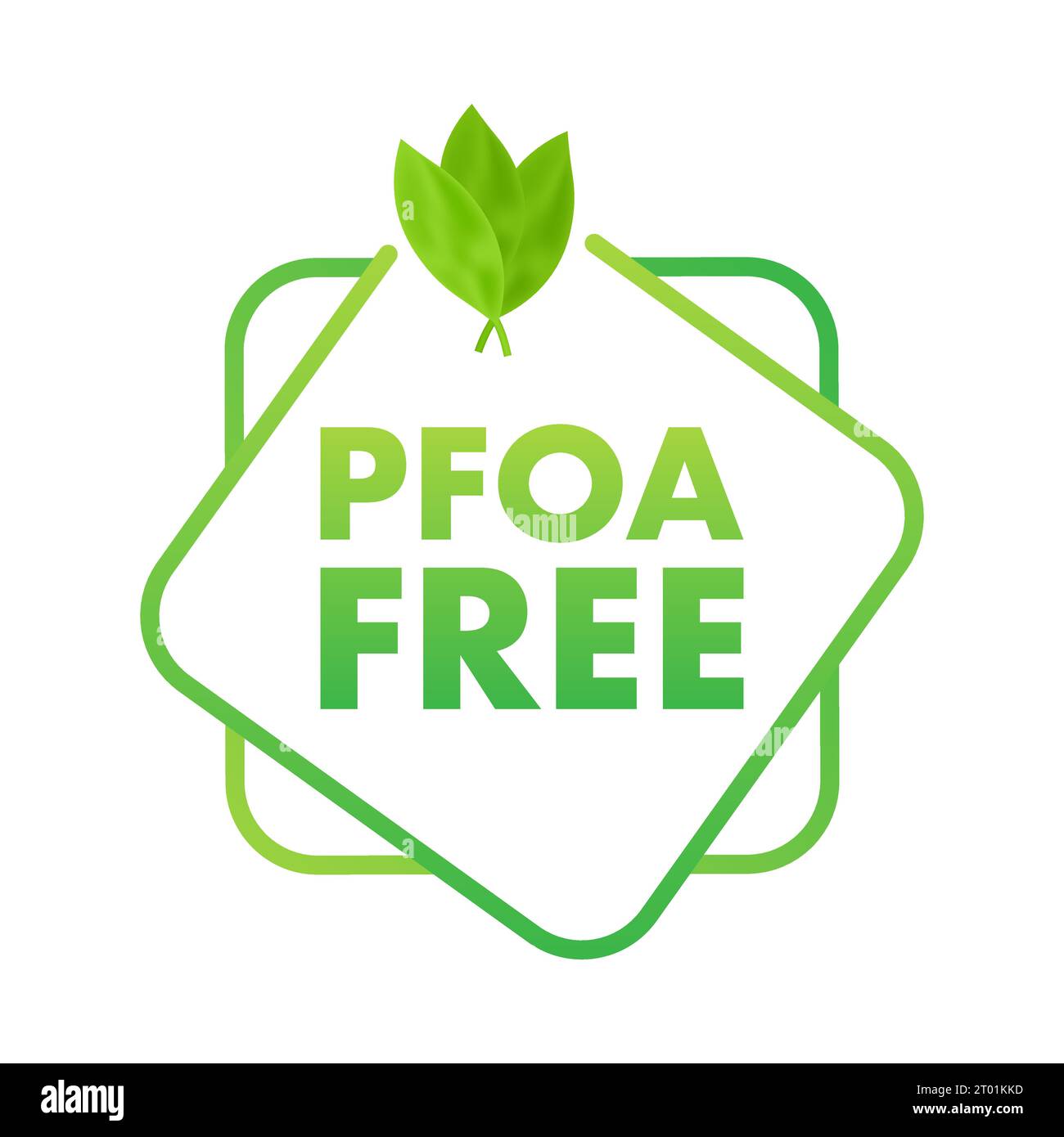 Pfas Free label. Proper nutrition, healthy eating. Pfas Free sign ...