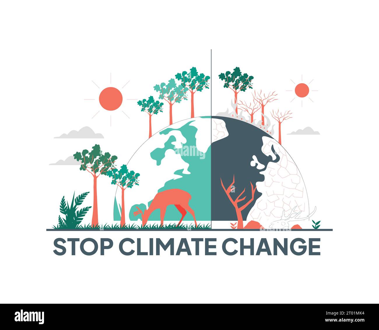 Stop climate change Stock Vector Images - Alamy