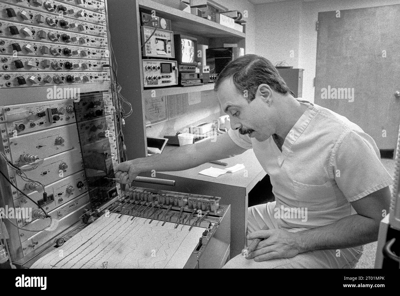 Sleep study wires hi-res stock photography and images - Alamy