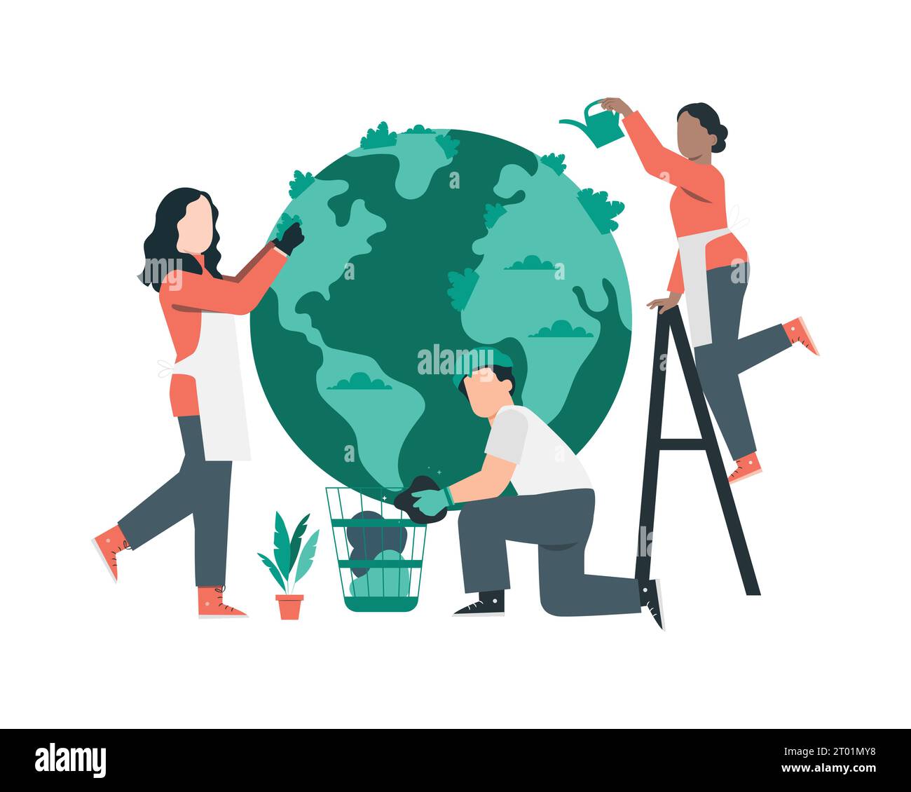 Earth friendly practices Stock Vector Images - Alamy