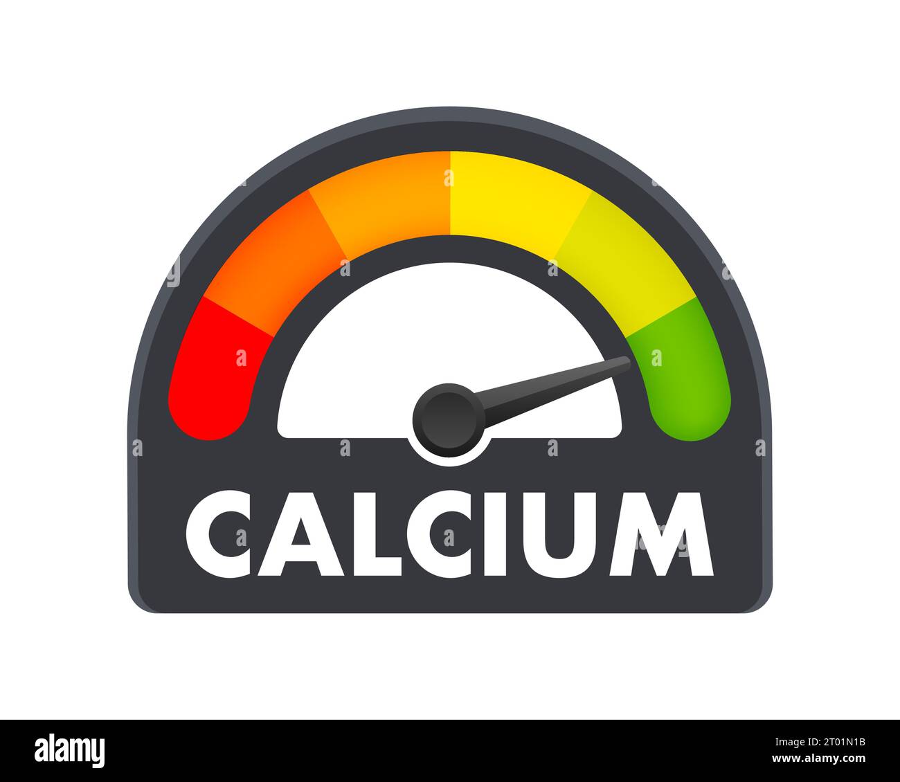 Calcium Level Meter, measuring scale. Calcium Level speedometer ...