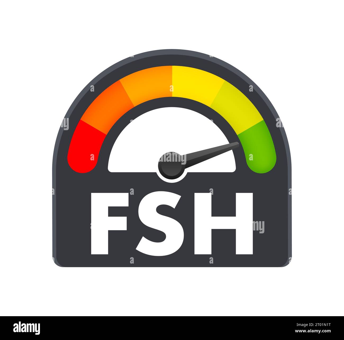 Follicle stimulating hormone Level Meter, measuring scale. FSH Level ...