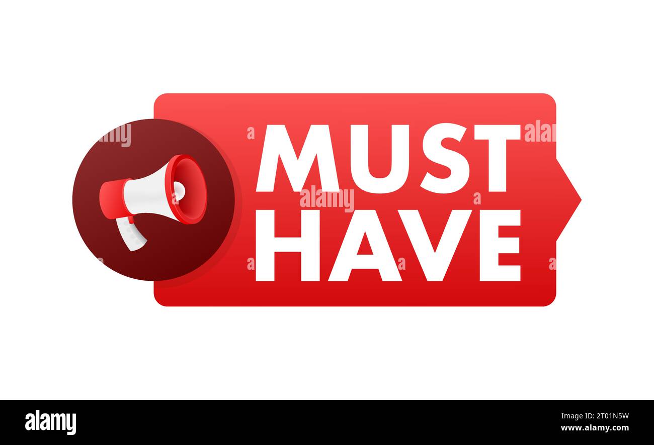 Must Have Advertising Shopping sign. Good advice. Must have sale label ...