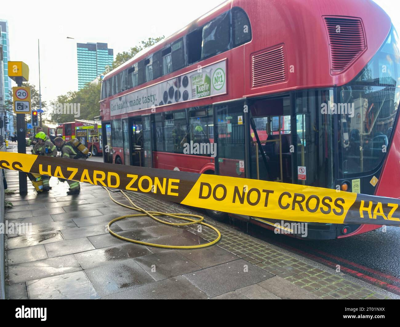 London, UK. 03rd Oct, 2023. The upper deck of an Arriva Routemaster bus ...