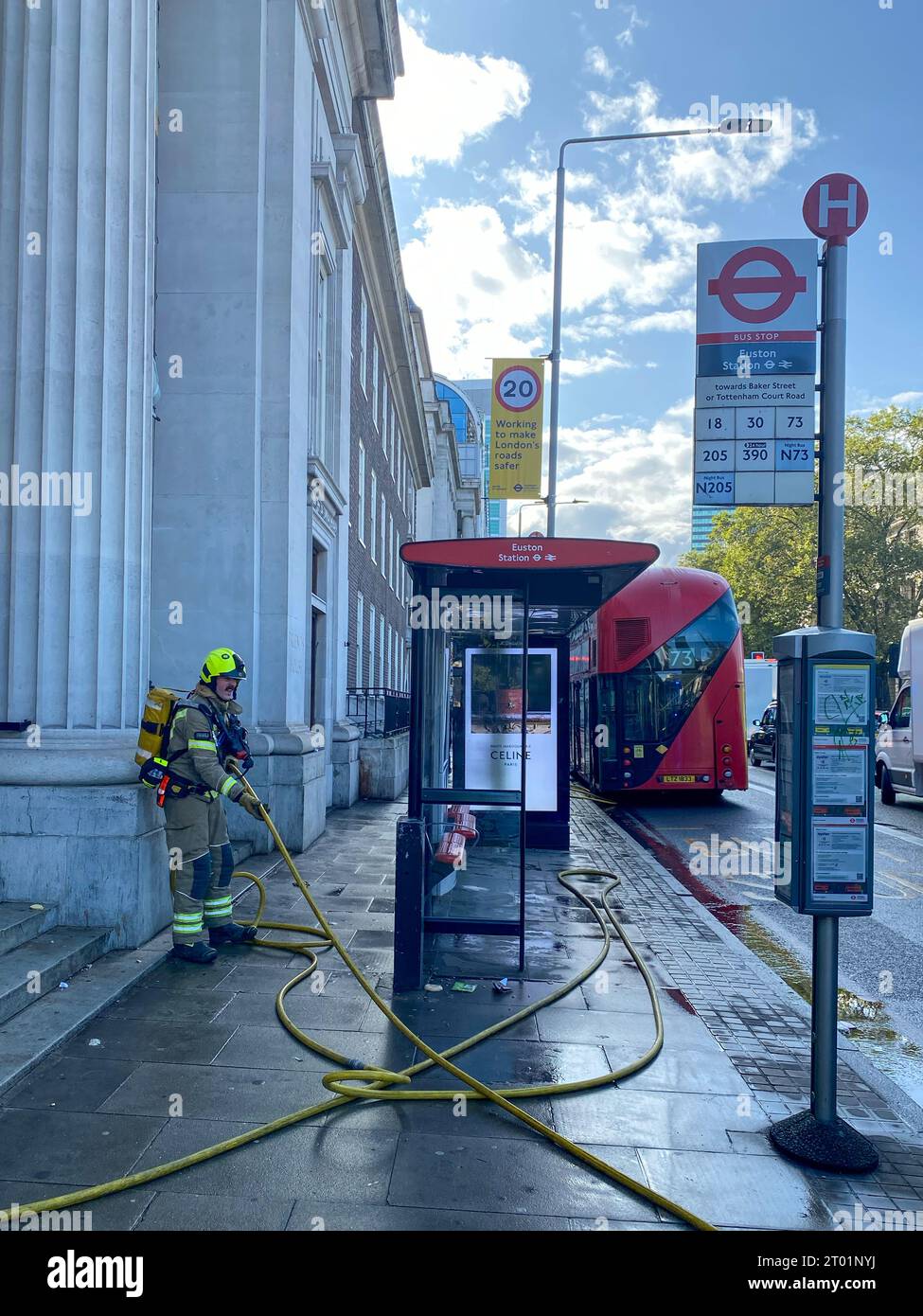 London, UK. 03rd Oct, 2023. The upper deck of an Arriva Routemaster bus ...
