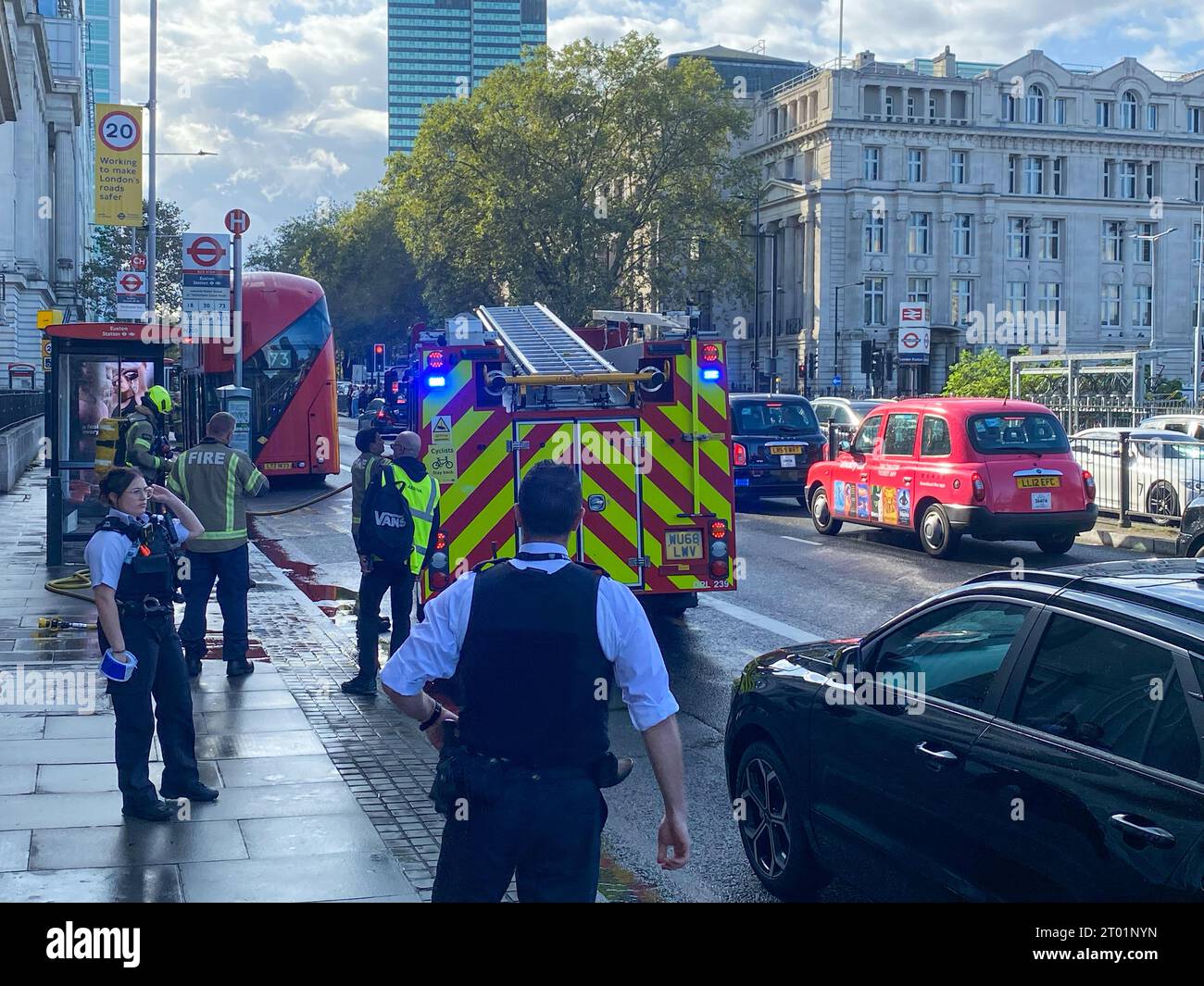 London, UK. 03rd Oct, 2023. The upper deck of an Arriva Routemaster bus ...
