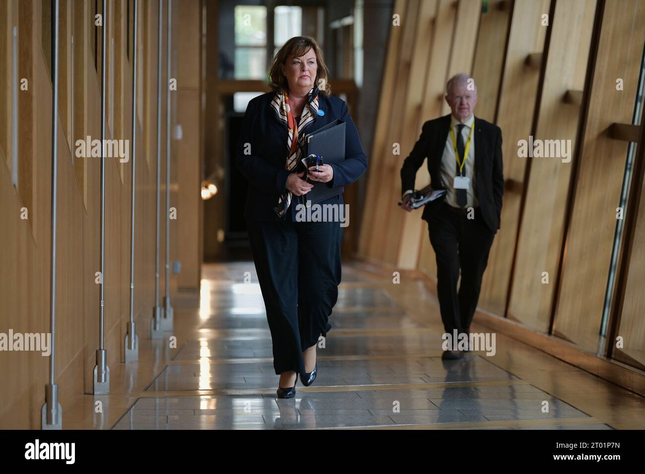 Edinburgh Scotland, UK 03 October 2023. Minister for Transport Fiona ...