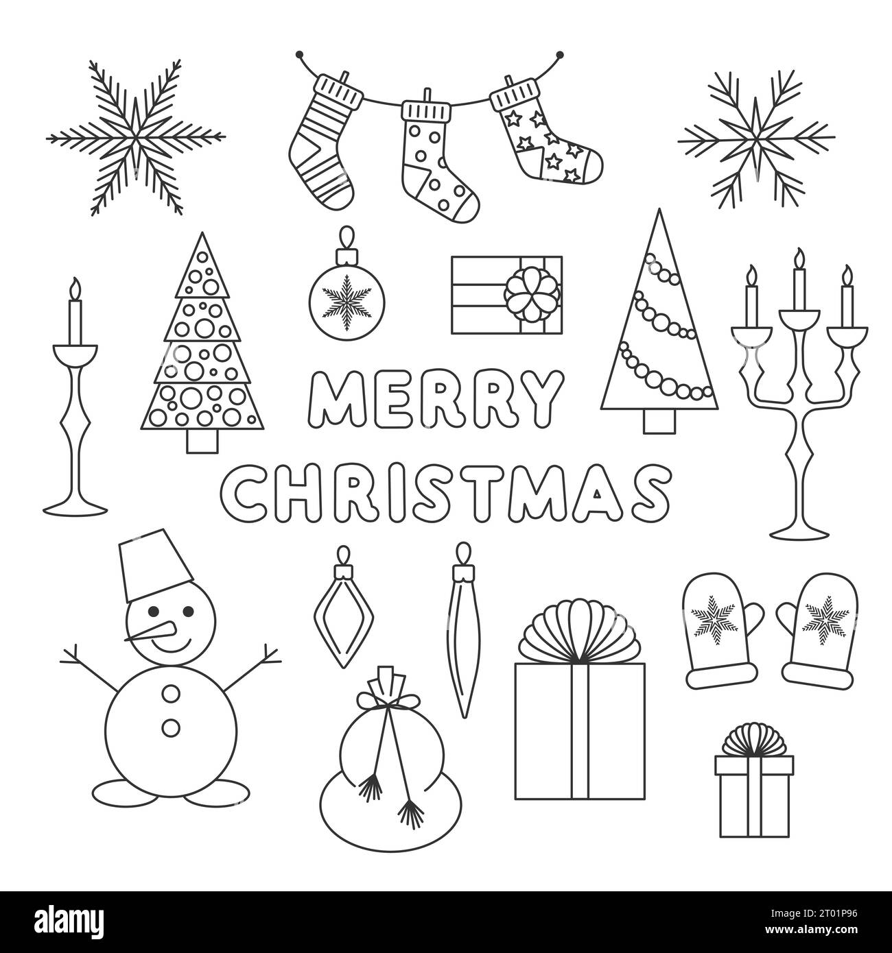 Merry christmas gift candles Black and White Stock Photos & Images - Alamy