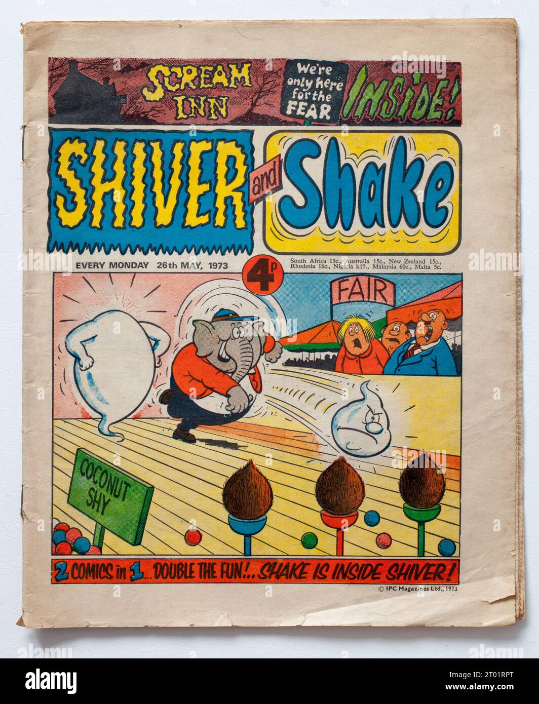 Shiver and Shake Comic Stock Photo - Alamy