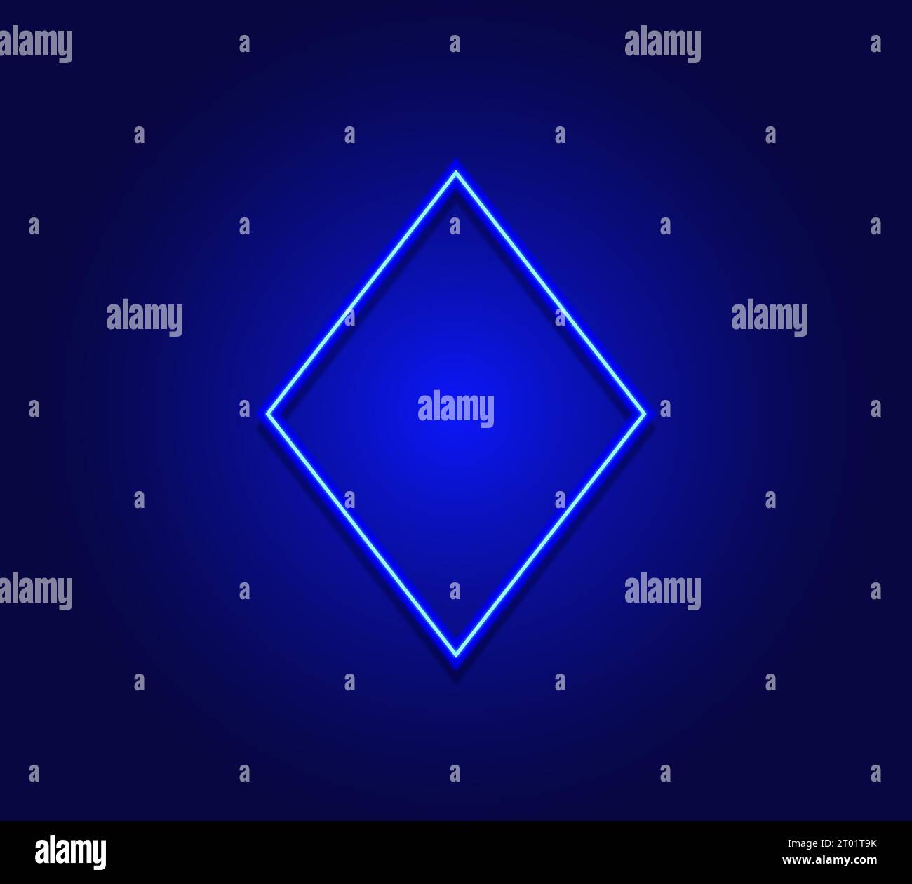 blue neon diamonds background, diamonds card symbol Stock Vector Image ...