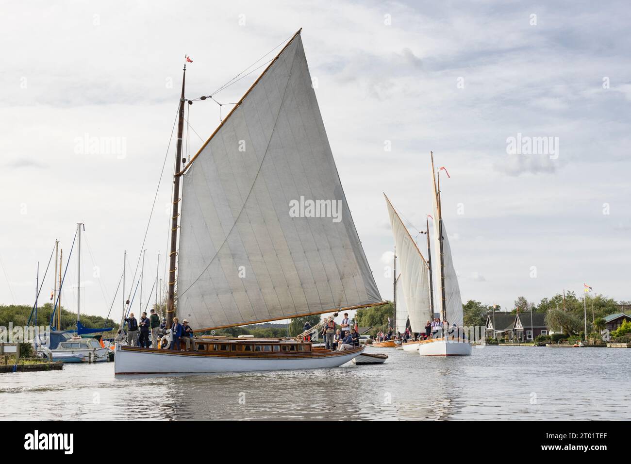 White moth wherry yacht sailing hi-res stock photography and images - Alamy